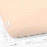Jersey prostěradlo - new collection krémově růžové na výšku matrace do 30 cm Velikost: 160 x 200