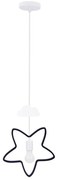 Černobílý dětský lustr s kovovým stínidlem Single – Candellux Lighting