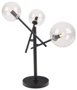 Maxlight T0043 Stolní lampa LOLLIPOP černá + čiré sklo