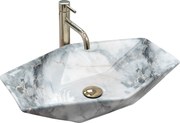 Rea Vegas Granit umyvadlo, 57 x 37 cm, imitace kamene-granit, REA-U5602