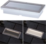 P 94337 Venkovní zemní svítidlo Brick 100 x 200 x 38 mm IP67 1,6W kov/ocel pohybové čidlo - PAULMANN