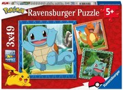 Ravensburger Vypusťte Pokémony 3x49 dílků