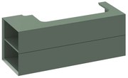 Ravak Lite - Umyvadlová skříňka 120x45x43 cm, 2 zásuvky, Grey Green X000001882