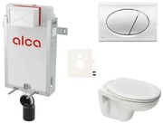 Cenově zvýhodněný závěsný WC set Alca k zazdění + WC S-Line S-line Pro SIKOAP2