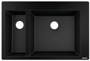 Hansgrohe - Vestavný granitový dřez S510-F635, grafitová černá 43315170