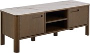 Hnědý TV stolek v dekoru dubu 120x45x40 cm Southampton – Actona