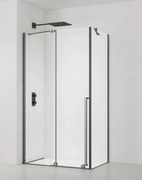 Sprchový kout obdélník 140x90 cm SAT Xmotion PVD Gun metal SATBWIXM140S90GM