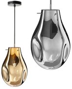 Toolight Závěsná skleněná stropní lampa APP328-1CP oranžová