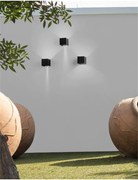 NV 847408 Venkovní nástěnné svítidlo COMO černý hliník LED 2x3W 3000K 220-240V nastavitelný úhel 0-90st. IP54 - NOVA LUCE