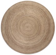 Hanse Home, Kusový koberec Jute Braided 106006 Grey Brown kruh, 100x100 (průměr) kruh, hnědá, chodba / předsíň