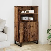 Skříň highboard old wood 60 x 36 x 110 cm kompozitní dřevo