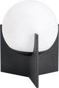 Černá kovová LED stmívatelná stolní lampa s plastovým stínidlem (výška 16 cm) Cardamom – Bizzotto