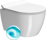 GSI GSI, PURA závisná WC mísa, Swirlflush, 46x36 cm, bílá ExtraGlaze, 880211