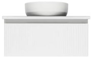 Koupelnová skříňka s krycí deskou SAT Evolution 78x30x44,8 cm bílá mat SATEVO80WMD