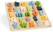 Bigjigs Toys Dřevěné puzzle malá písmena - abc