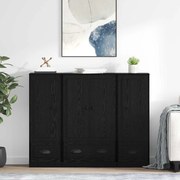Vysoký bufet 3 ks Černý dub 132 x 35,5 x 103,5 cm 3402673