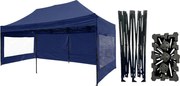 Nůžkový párty stan 3x6 m /6 noh STEEL HEXAGON Barva opláštění (Zvolte variantu): 8A - MODRÁ