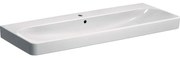 Geberit Smyle Square - Umyvadlo 120x48 cm, s přepadem, otvor pro baterii, bílá 500.226.01.1
