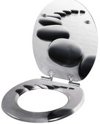 WC sedátko s automatickým spouštěním motiv kámen 109402