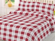 Italské povlečení bavlna LUX Scozzese Rosso - 140x220 / 70x90 cm