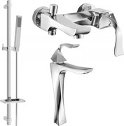 Mexen Estrella DQ02 vanový set, chrom - 72313DQ02-00