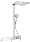 Hansgrohe Raindance E, sprchová souprava Showerpipe 300 s termostatem 600, EcoSmart 9 l/min, chromová, HAN-27364000