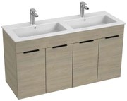 Jika Cube - Skříňka s dvojumyvadlem 116x43x61 cm, jasan H4536611765141