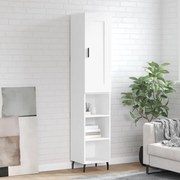 Skříň highboard bílá 34,5 x 34 x 180 cm kompozitní dřevo