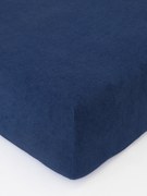 MK Lůžkoviny Froté prostěradlo 140 × 200 cm - tmavě modrá