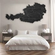 Dřevěná mapa na stěnu Rakousko - 10 ks | SENTOP M008