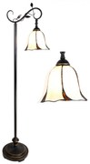 Stojací lampa Tiffany Brown 36*25*152 cm E27/max 1*60W – 36x25x152 cm
