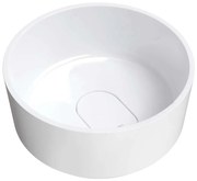 OMNIRES - Umyvadlo na desku, průměr 42 cm, bez přepadu, bílá CADENCER420BP