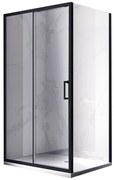 BPS-koupelny Obdélníkový sprchový kout HYD-OK104B 110x90 černá/transparent - bez vaničky