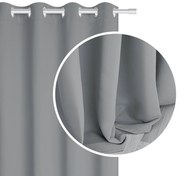 Spod Igły i Nitki Blackout zatemňovací závěs 140x250 stříbrný připravený na průchodky Hold Blackout