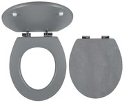 Novaservis Prestige - WC sedátko, MDF, Softclose, betonově šedá WC/SOFTSTONE2