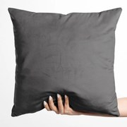 Biante Sametový povlak na polštář Velvet Premium SVP-017 Tmavě šedý 30 x 50 cm
