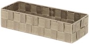 Úložný organizér do zásuvky compactor tex - košík l, 30 x 12 x 7 cm, taupe (šedo-béžový)