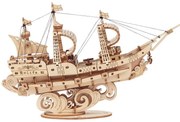 RoboTime dřevěné 3D puzzle Vojenská plachetnice