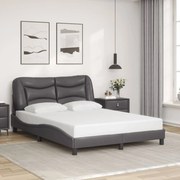 Rám postele bez matrace Hvar šedý 140x190 cm umělá kůže 3207998
