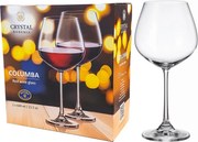 BOHEMIA COLUMBA SKLENICE NA ČERVENÉ VÍNO 640ML SADA 2KS