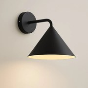 Nástěnné svítidlo Capital, 1x černé kovové stínítko, (fi 21cm), b