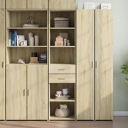 Skříň highboard dub sonoma 45 x 42,5 x 185 cm kompozitní dřevo