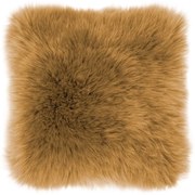 Hnědý polštář Tiseco Home Studio Sheepskin, 45 x 45 cm