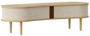 TV stolek v dekoru dubu v béžovo-přírodní barvě 140x40 cm Audacious – UMAGE