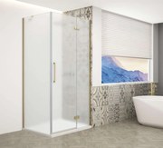 Gelco Trinity - Sprchový kout 100x100 cm, pravé, matné sklo/zlatá GT5610-10MR-G