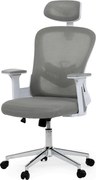 Ergonomická kancelářská židle EMILIE - šedá síťovina