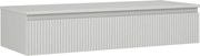 Mexen Rivel, koupelnová skříňka 120 cm s pracovní deskou, 1 zásuvka, drážkovaná, matná šedá, 91A20-12023-1-BFC62