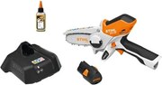 STIHL GTA 26 – vyvětvovací AKU mini pila 0,18 kW, lišta 10 cm, řetěz 1/4" PM3 + akumulátor AS 2 + nabíječka AL 1