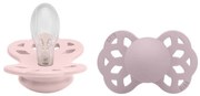 Bibs Infinity symetrické dudlíky silikon 6 - 36 měsíců 2 ks Blossom-dusky-lilac
