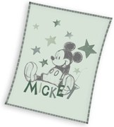 Carbotex Deka z mikrovlákna 70x100 Mickey Mouse zelená dětská deka